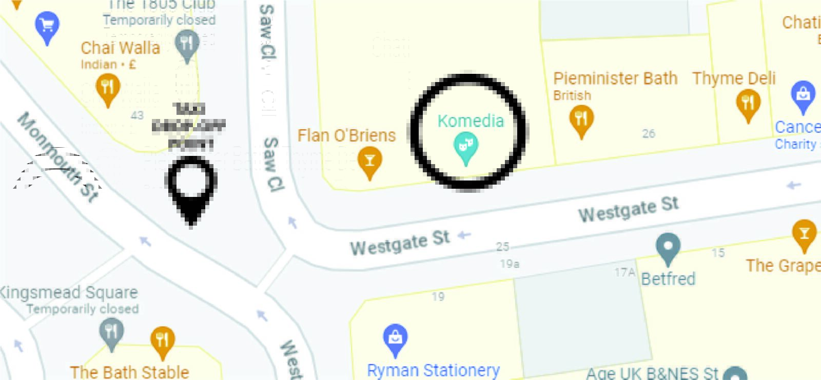 Accessibility - Komedia Bath